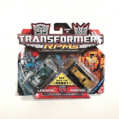 Transformers RPMS: Landmine VS Rampage Battle Series #6/8 Robot Car ...