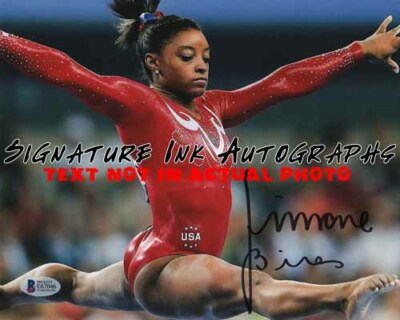 Simone Biles SIGNED 8x10 AUTOGRAPHED Olympic Gymnast Photo reprint | eBay