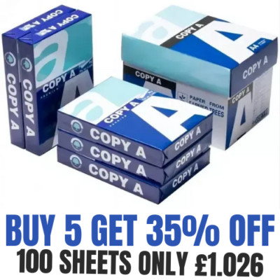 A4 Paper 500 Sheets 80GSM White Multipurpose Premium Quality for Office ...