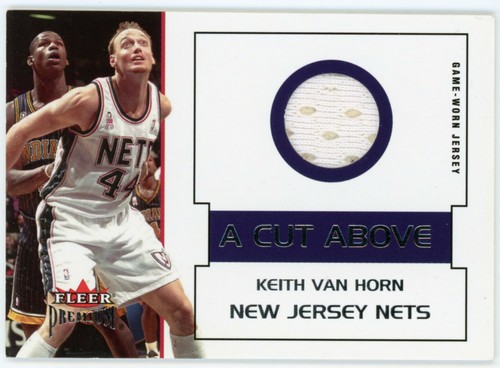 2002-03 Fleer Premium A Cut Above Keith Van Horn Jersey * Utah * New ...