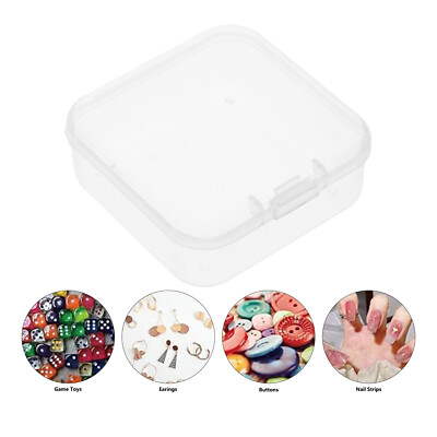 1x Storage Container Box 5.5x5.5x2cm for DIY Art Craft Accessor Jewelry ...