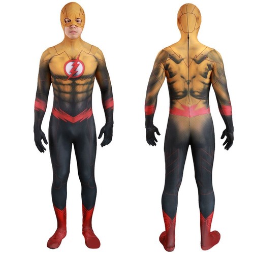 The Flash Reverse Flash Costume Cosplay Jumpsuit | eBay