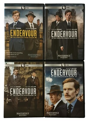 PBS Endeavour DVD Lot Seasons 3-4-5-6 Masterpiece Mystery British Crime ...