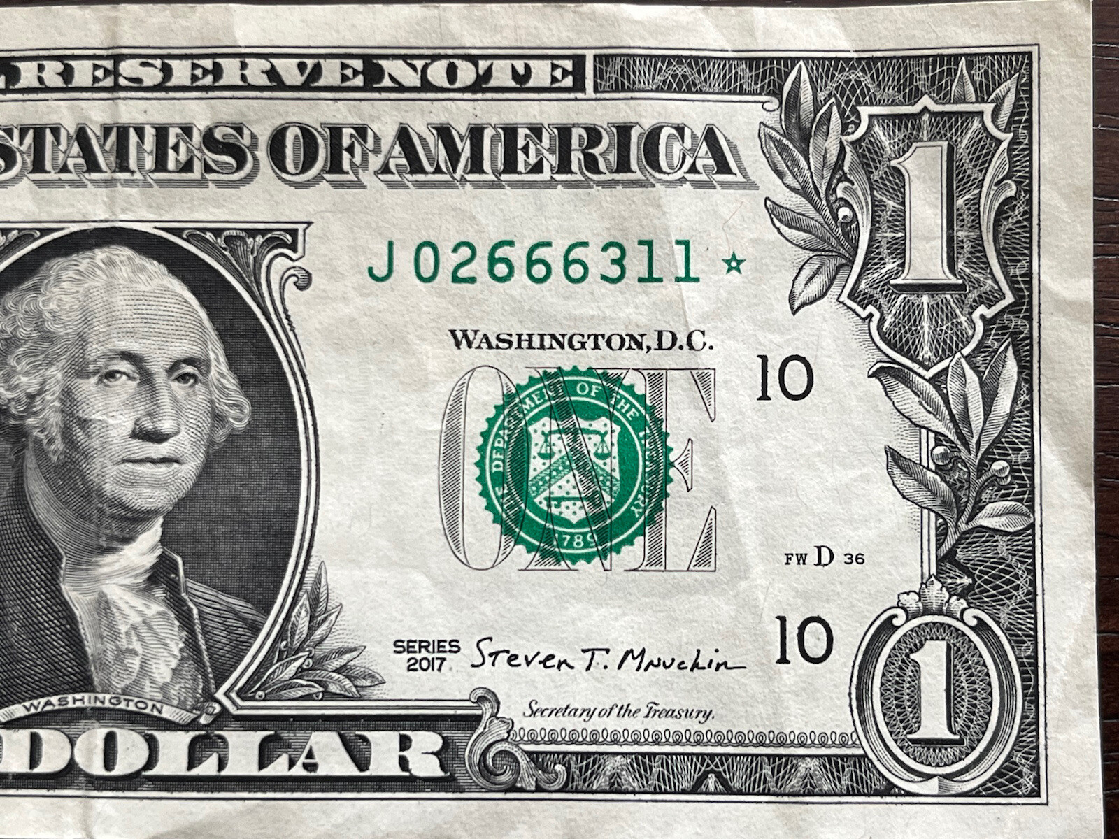 2017 STAR NOTE $1 DOLLAR BILL J SERIES 666 Number of the Beast, 311 | eBay