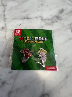 Mario Golf Super Rush Pin Set Gamestop Exclusive Preorder Bonus Mario ...