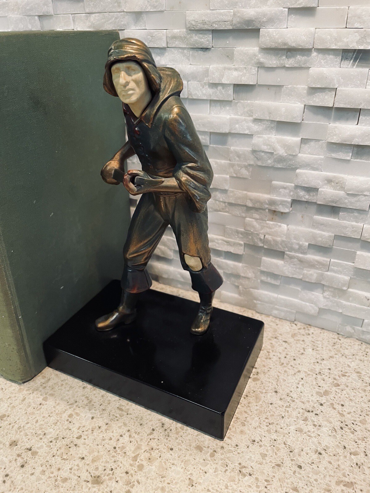 Heavy JB Hirsch Pirate Bookends Circa 1920 As Is | eBay