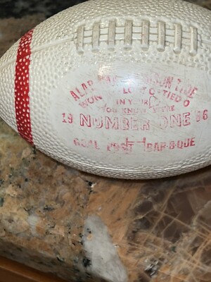 1986 Alabama Crimson Tide Miniature Football (Goal Post Barbecue ...