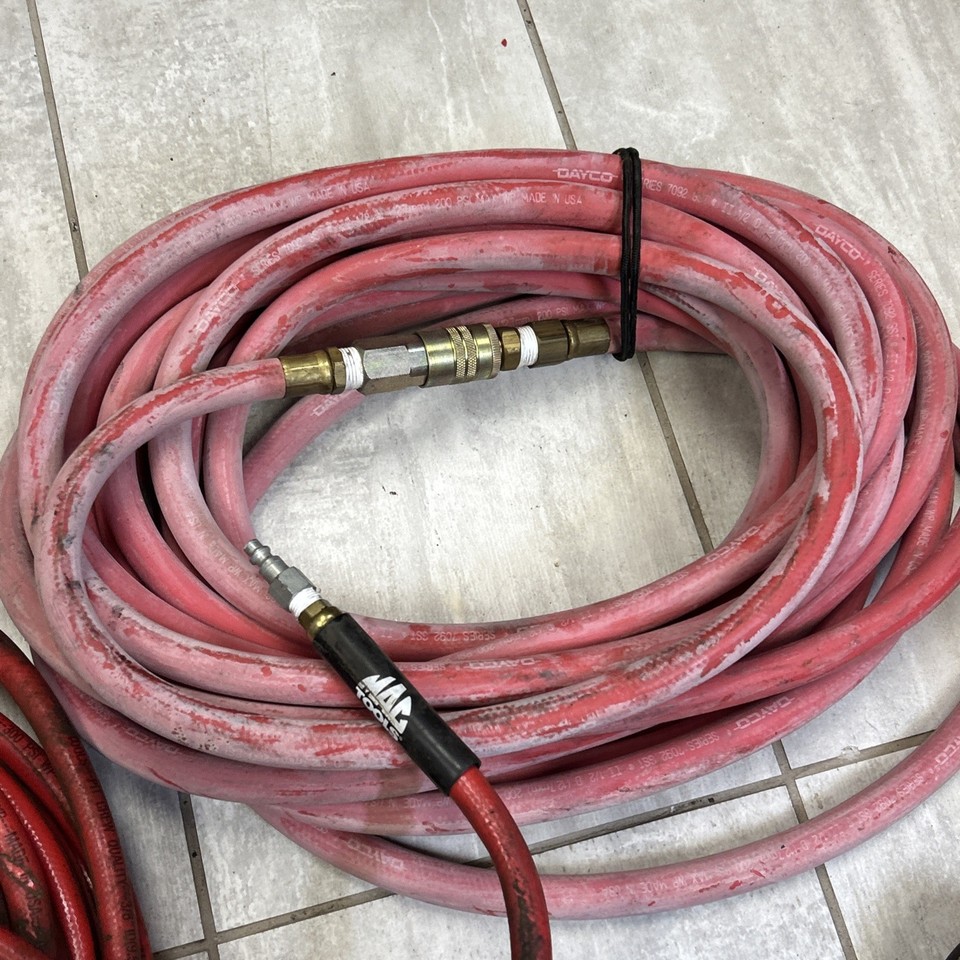 50ft MAC TOOLS 3/8" Pit Crew Air Hose 3/8” 300 PSI + Dayco 1/2” 200 PSI | eBay