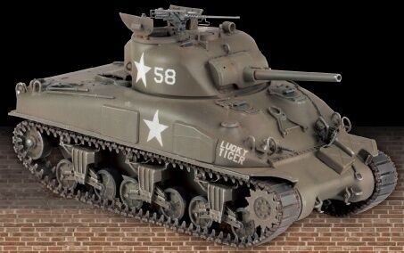 Asuka 1/35 U.S. Medium Tank M4A1 with Cast Cheek Lucky Tiger Plastic ...