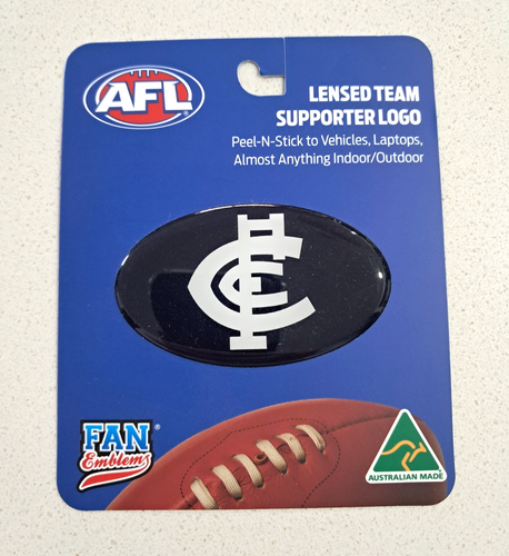 Carlton Blues Team Supporter Logo Adhesive AFL Fan Emblem | eBay Australia