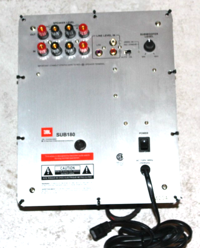 JBL SUB180 (SUB-180) Replacement Subwoofer Plate Amplifier 250W Silver ...
