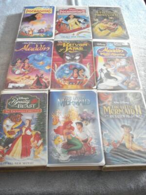 VINTAGE LOT OF 9 WALT DISNEY CLASSICS - MASTERPIECE - SEQUELS VHS TAPES ...