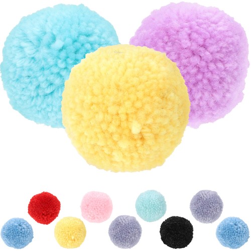 12 Pcs Yarn Ball Toy Accessories Child Small Pompom Craft Pompoms | eBay