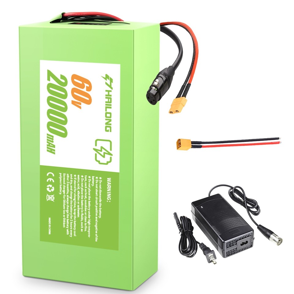 New 60V 20Ah Lithium Battery Electric Bicycle Battery for 0-2000W Motor ...