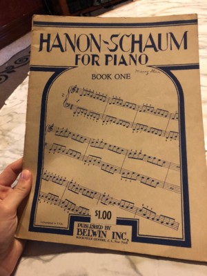 Hanon-Schaum for Piano Book 1 Learnin Exercises Method Book 1946 Belwin ...