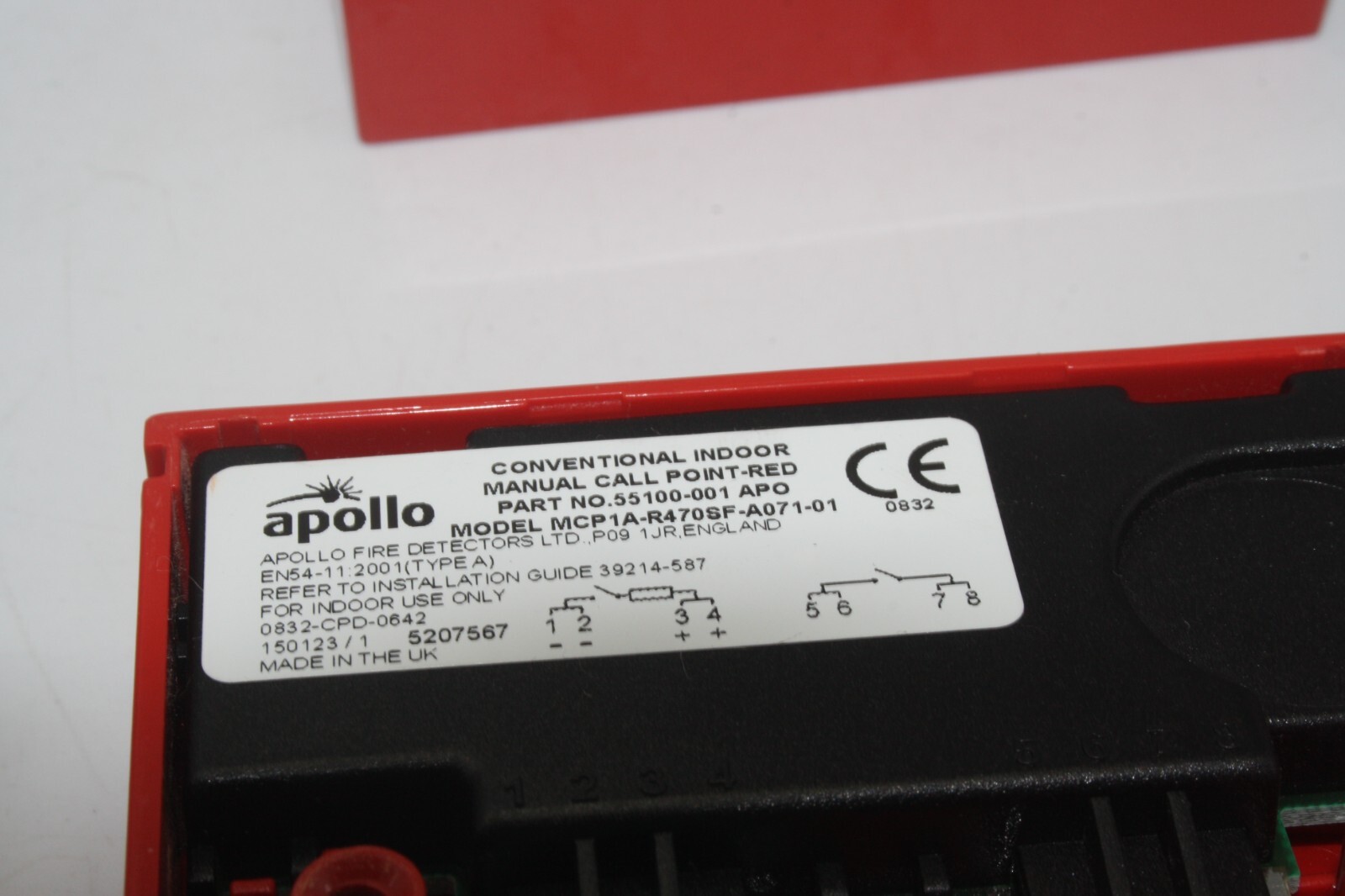 Apollo Conventional Manual Call Point (55100-001APO) for sale online | eBay