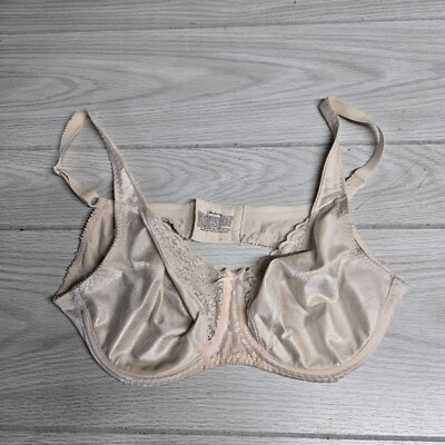 Playtex Secrets Signature Blush Satin Underwire Bra 4422 Rear Hooks 35D ...