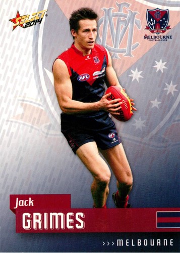 2014 MELBOURNE DEMONS AFL Card JACK GRIMES | eBay Australia