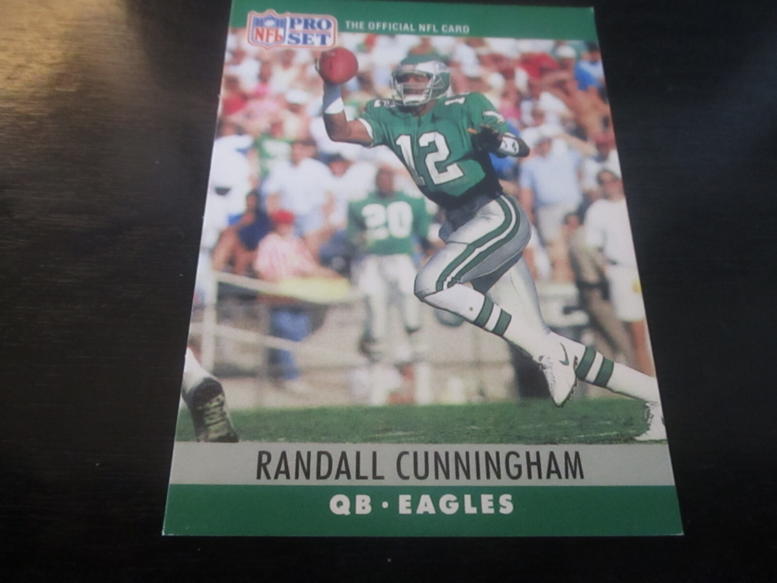 randall cunningham (philadelphia eagles - qb) 1990 pro set card #247 nr ...