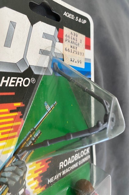VINTAGE HASBRO GI JOE ARAH 1983 1985 ROADBLOCK V2 MOC 36 BACK SEALED ...