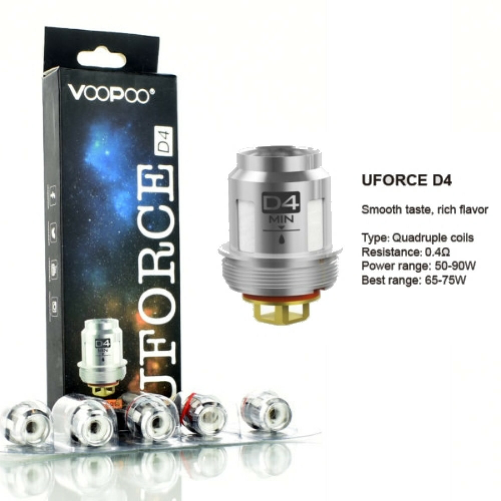 VooPoo Uforce U2/ U4/ U6/ U8/ N1/ N2/ N3/D4 Coils Pack Of 5 TPD ...