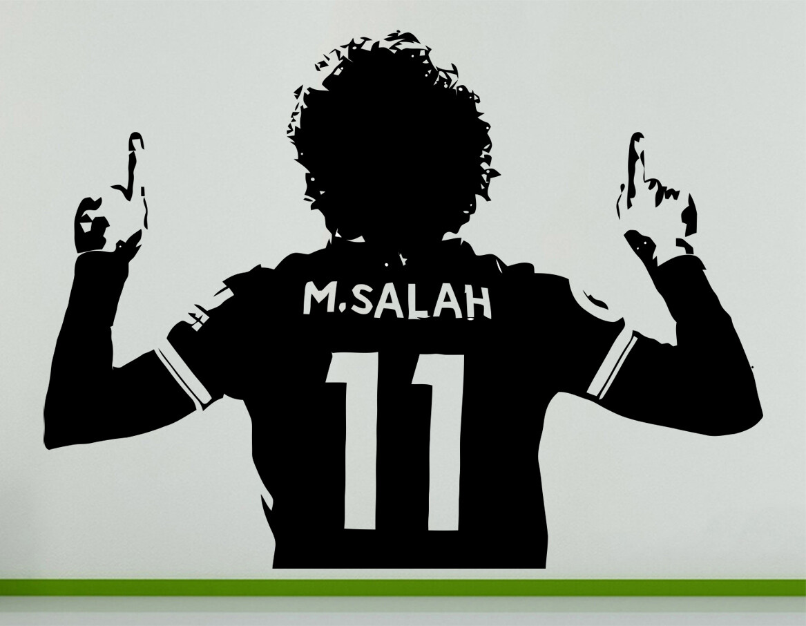 Mohamed Salah Egyptian Egypt Football Player Decal Wall Sticker Picture ...