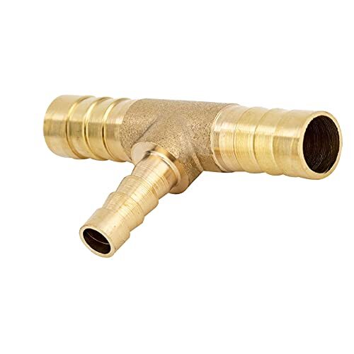 Brass Reducing Hose Barb Splice T-Fitting Reducer Tee Union Mender ...