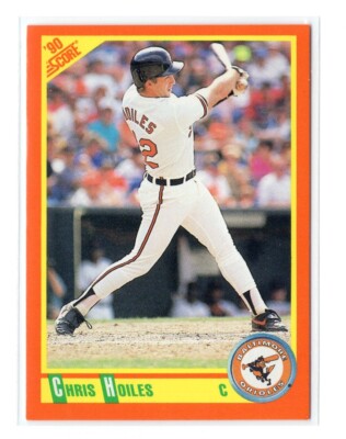 Baseball Card - 1990 Chris Hoiles 96T - Baltimore Orioles Score Traded ...