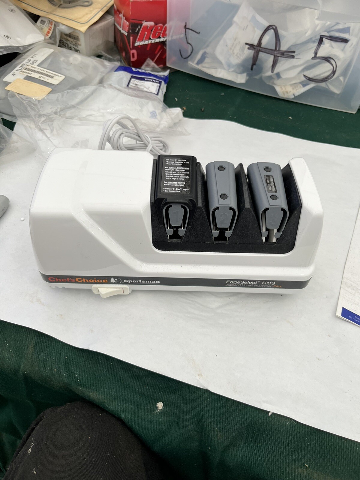 Chef's Choice M120S Diamond Hone 3-Stage Edge Straight & Serrated Blade ...