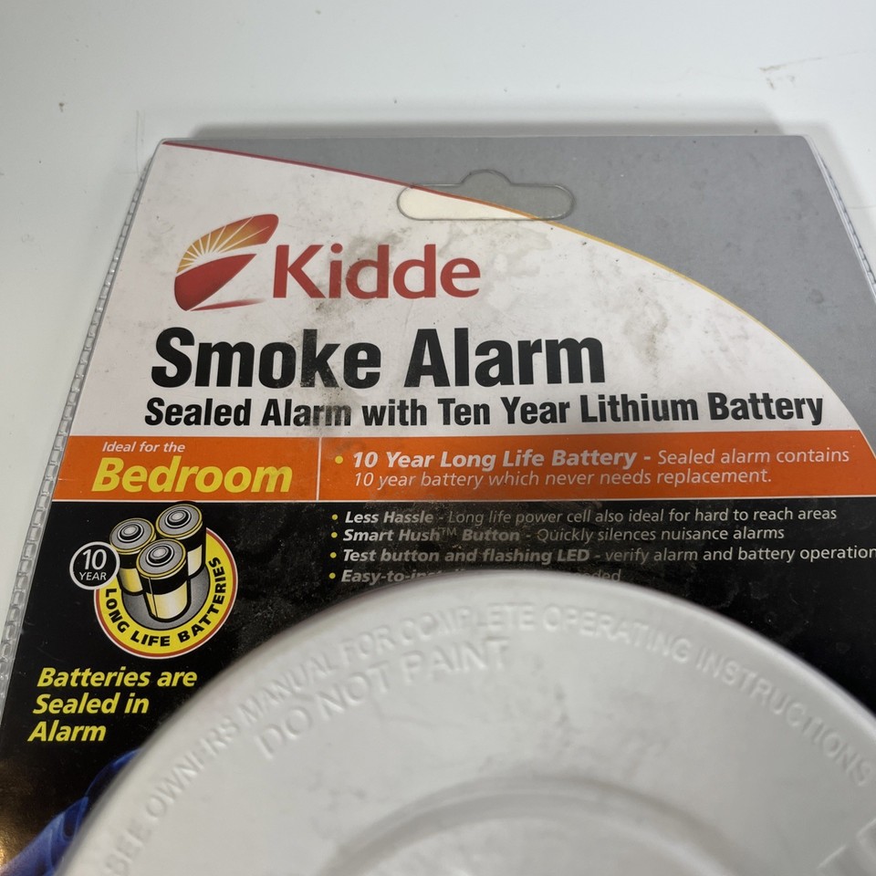 Kidde Smoke Alarm Model 0910 Ten Year Battery Life New Sealed Easy ...