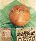 1915 Old MAntique Laced Leather Basketball - Naismith Style Distresed ...