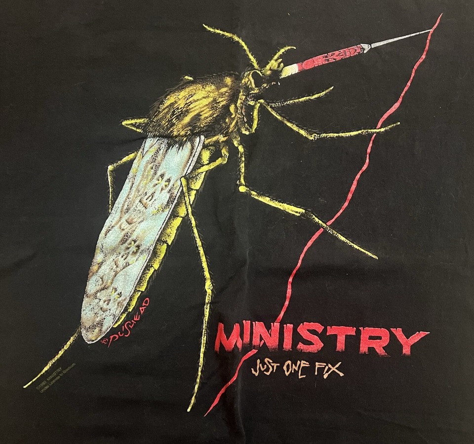 Vintage 1992 Ministry Just One Fix Tour Shirt XL | eBay