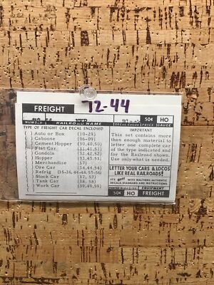 Walthers HO Scale Decal 72-44: Nickel Plate Road NKP Freight Cars Black ...