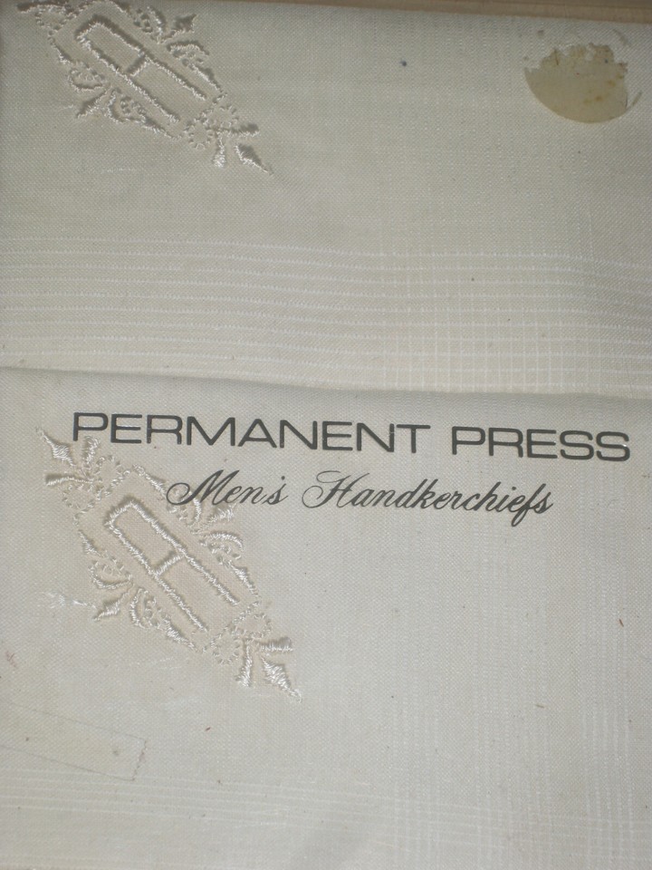 MONSIEUR 3 Vintage Men's Handkerchiefs New in Package LARGE | eBay