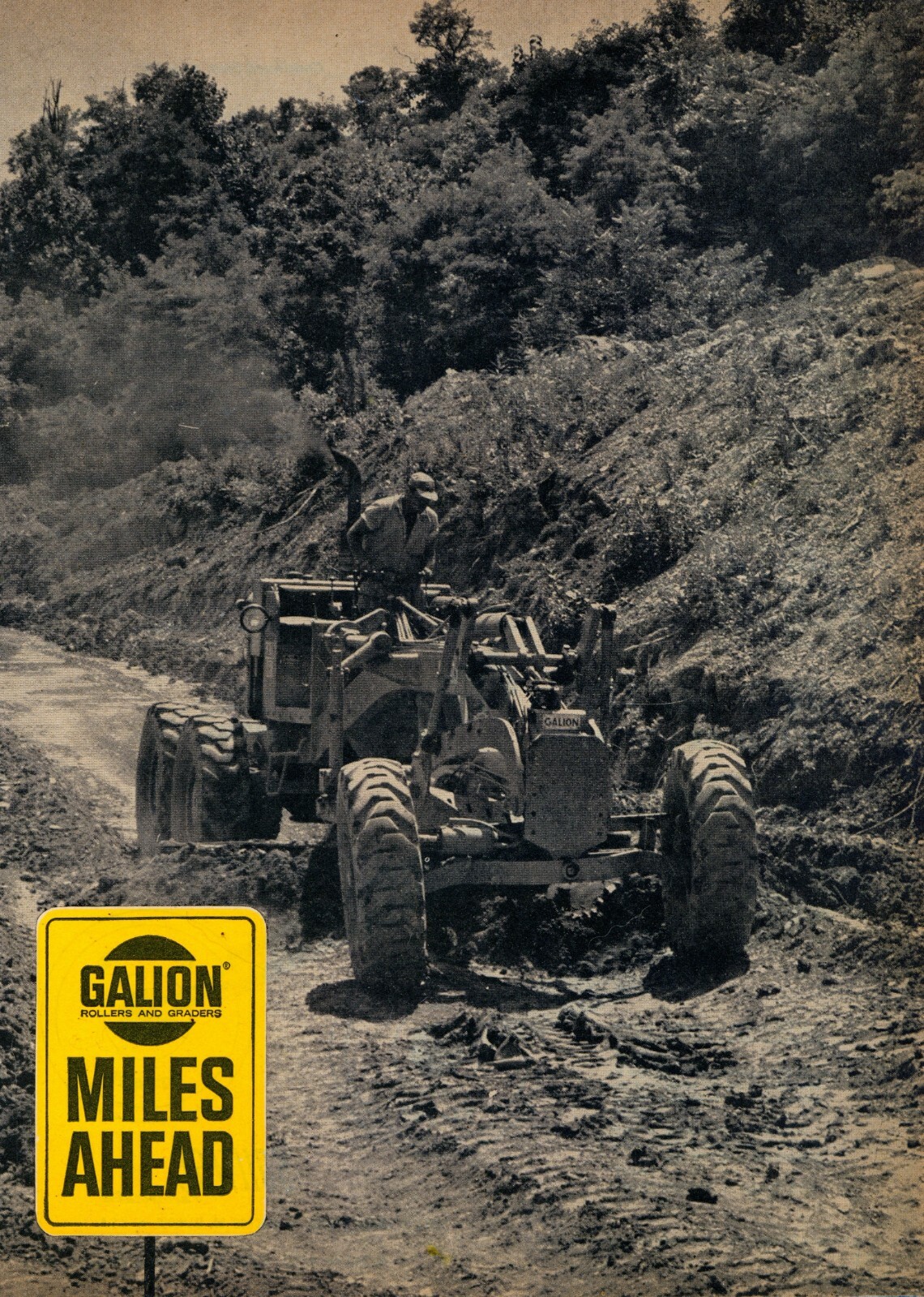 1961 Galion Iron Works Ad: Rollers & Road Graders - Miles Ahead ...