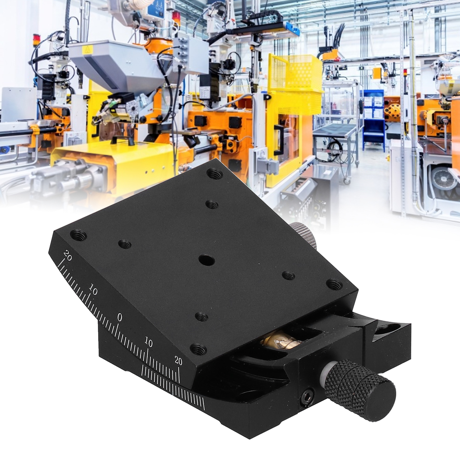 60x60mm Manual Linear Stage Goniometer Worm Dovetail Fine Tune Platform ...