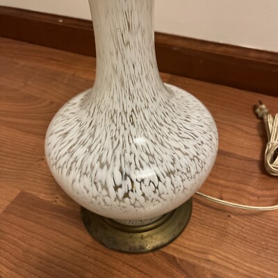 Vintage Glass Splatter Glass Lamp | eBay