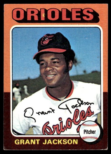1975 Topps Grant Jackson #303 Baltimore Orioles Baseball Card | eBay