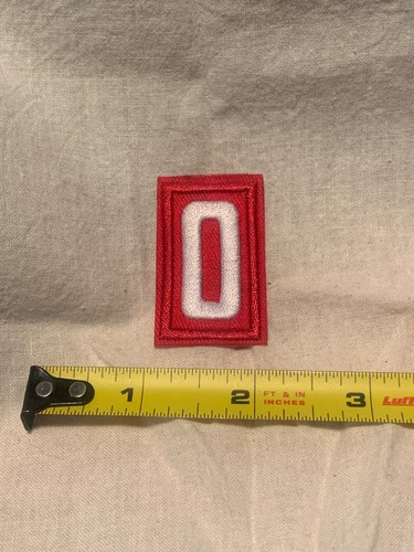 BSA Boy Scout of America Red White Troop Pack Number Patch Insignia 0 ...