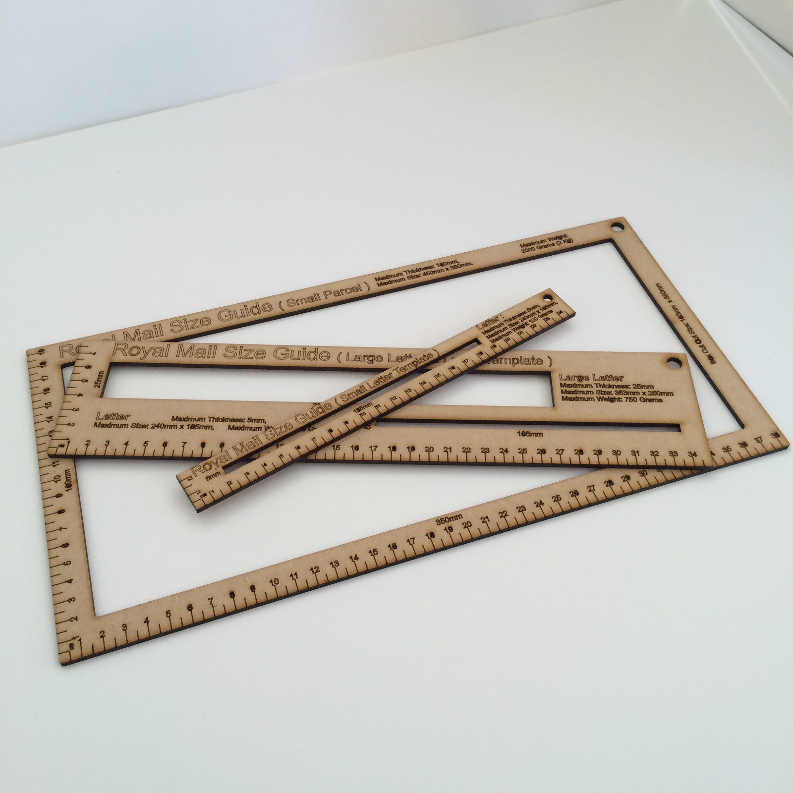 Royal Mail PPI Postage Letter Size Guide Post Office Postal Price Ruler ...