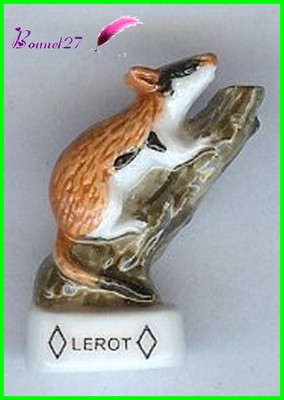 Feve Les Animaux Sauvage Edition Atlas " Le Lerot " Souris Mouse #C42 ...