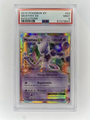 POKEMON XY EVOLUTIONS Mewtwo EX 52/108 PSA 9 2016 Pokémon Eng | eBay