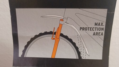 Front Mud Guard Shockblade II 28/29 Fastening Fork Tube 2255593600 SKS ...