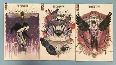 3x THE CROW LETHE # 1 2 3 Comic ~ PEACH MOMOKO ~ VARIANT A ~ 2020 ~ IDW ...