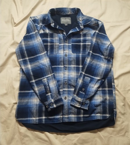 Rugged Elements Fleece Lined Flannel Men's Size Medium Blue | eBay