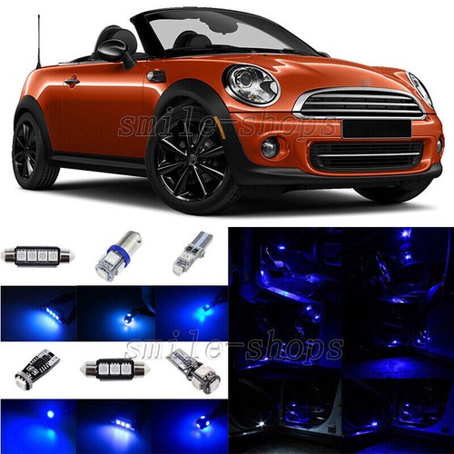 11X Blue LED Interior Light Package Kit Fit For 06-14 Mini Cooper S R56 ...