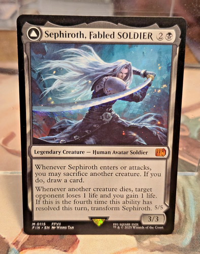 M 0115 Sephiroth, Fabled SOLDIER NM MTG Card Final Fantasy Rare Black ...