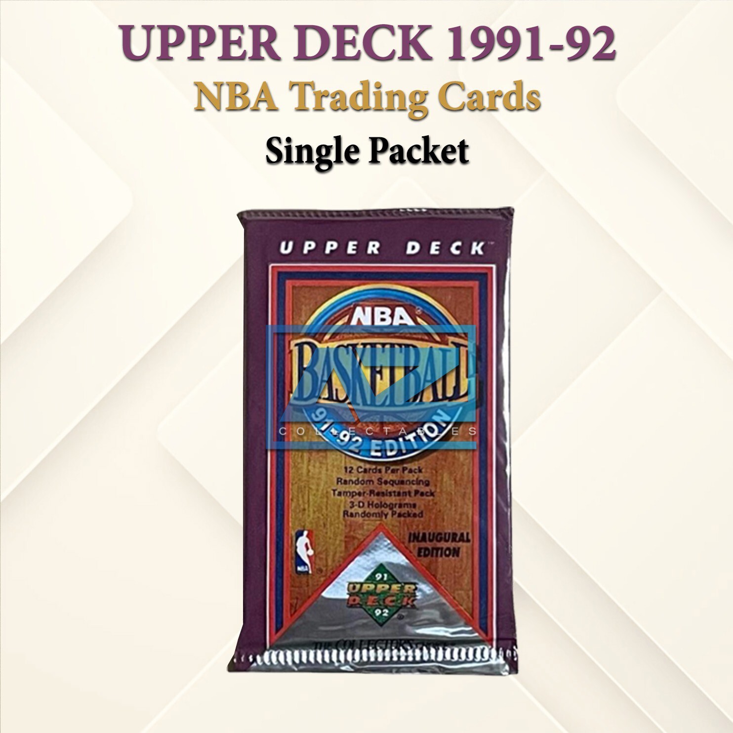 1991-92 Upper Deck NBA Box Pack Inaugural Basketball Trading Cards 1 ...