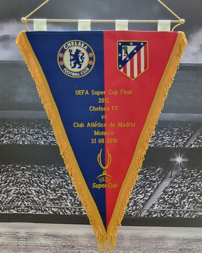 Club Atlético de Madrid v Chelsea FC UEFA Super Cup 2012 Embroidered ...