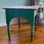 farmhouse end table, w/ honeycomb & bee accents, side table, accent ...